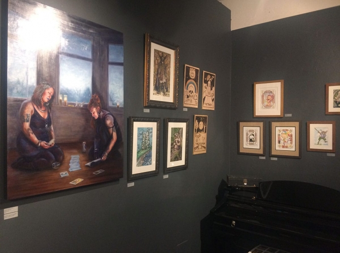 Ghost Gallery Tarot Exhibit Photos - Wailing Wizard Blog